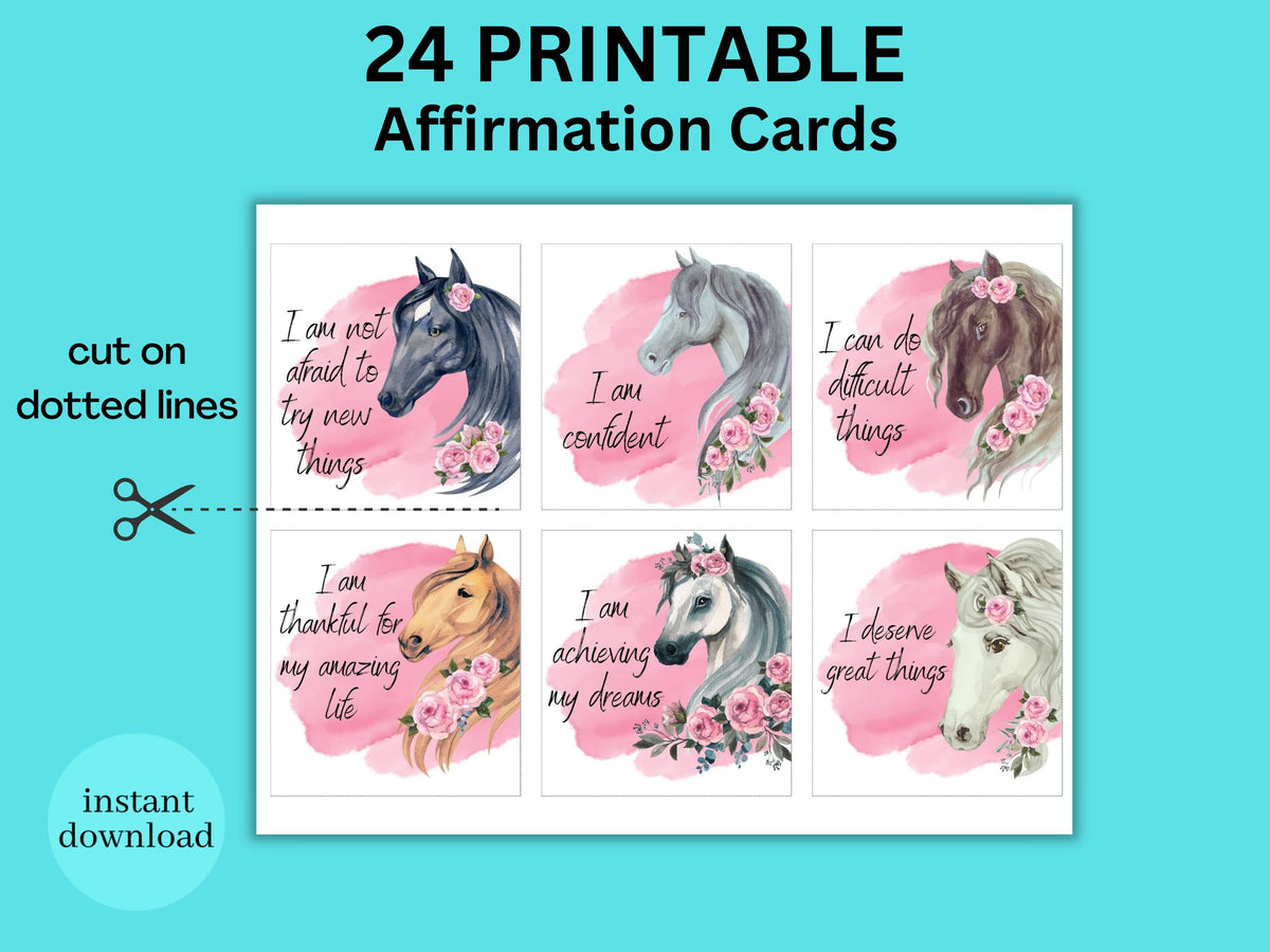 Printable Affirmation Cards, Positive Affirmation Card Deck, Inspirati ...